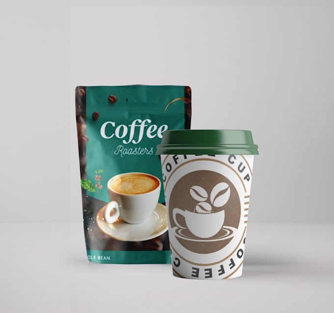 Do aesthetic coffee bag packaging, stickers and label design by Fizza_r ...