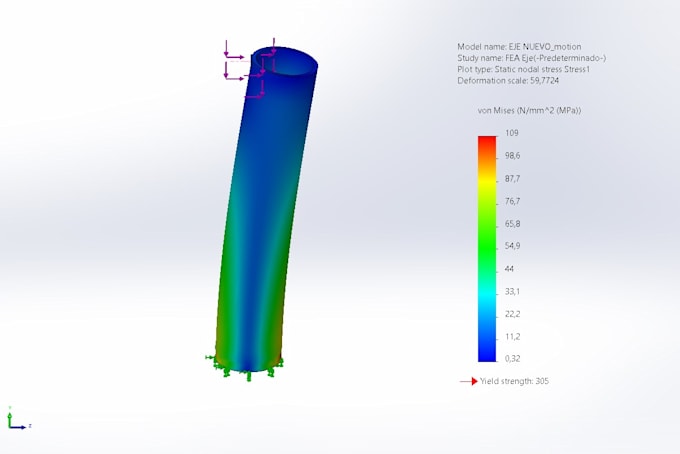 Make fea analysis with solidworks and help you to improve it by ...