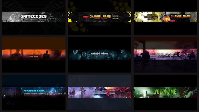Design professional youtube banner, twitch, discord and facebook by ...