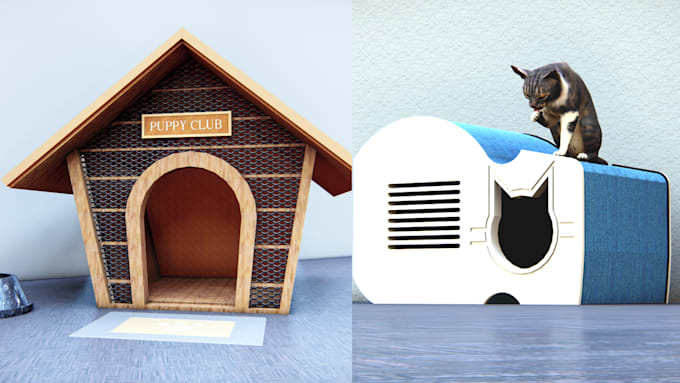 Design dog and cat house by Glib_architects | Fiverr