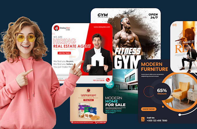 Design impressive banners for facebook pages and instagram by ...