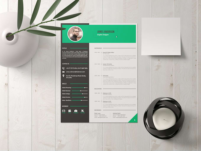 Do attractive, professional cv or resume design by Mediabaseads | Fiverr