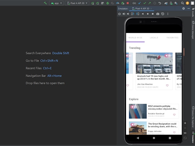 Do basic native android applications with kotlin or java by ...