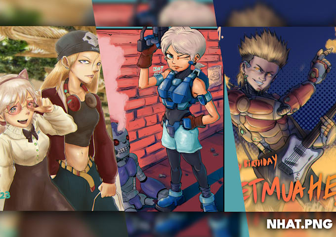 Draw character based on your request by Nhatpng | Fiverr