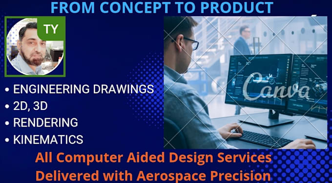 Convert any idea or sketch into 2d, 3d, engineering drawing using catia ...