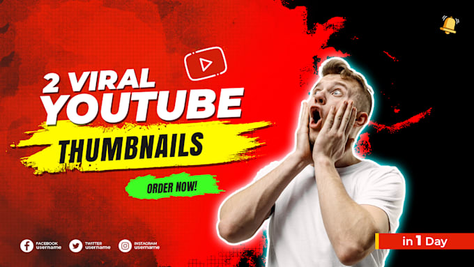 Design 2 amazing eye catching youtube thumbnails for you by Keylock233 ...