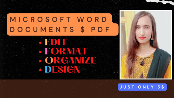 Format, edit design, create microsoft word document by Mariamasgher | Fiverr