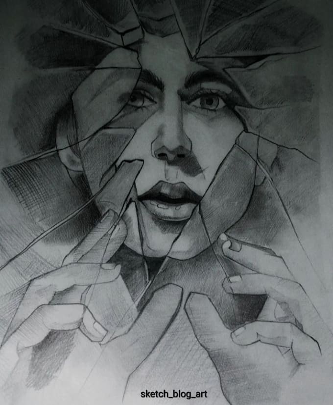 Draw anything with pencil sketch portrait handmade drawing by ...