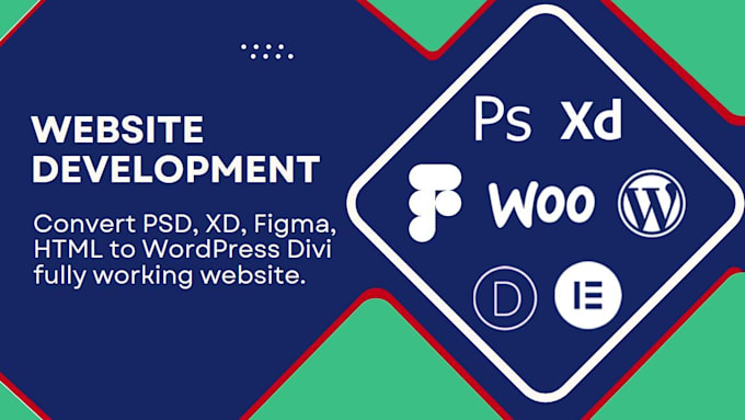 Convert psd, xd, figma or html to wordpress theme using divi or elementor by Imranzahoor | Fiverr