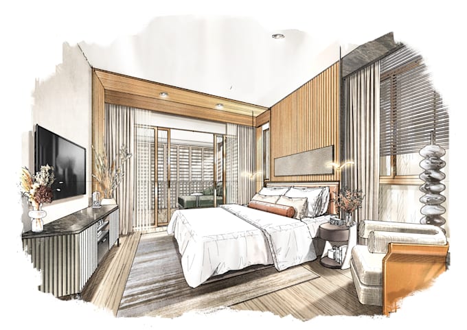 Perspectivas De Renderizado Interior Con Color Crea Render De Diseño