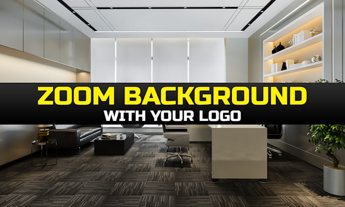 Design a custom zoom virtual background with your logo by ...