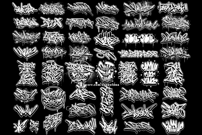 Create awesome graffiti style for your logo by Dsgnofdna | Fiverr