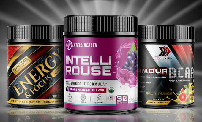 Do attractive supplement label design,product label packaging,bottle ...