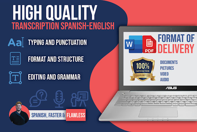 Do spanish transcriptions and translate them into english by Embagu ...