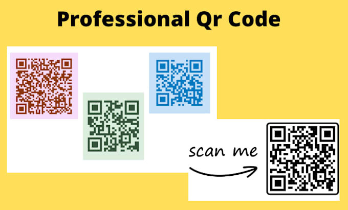 Create picture qr code sticker qr code in 2 hours by Mariyahabid | Fiverr