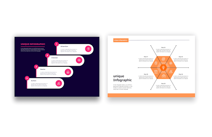 Design unique, creative infographics and flowchart in 10 hours by Has ...