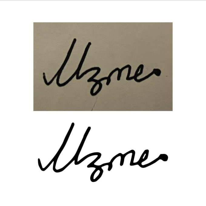Convert your handwritten signature into digitized form by Haseb_ur ...