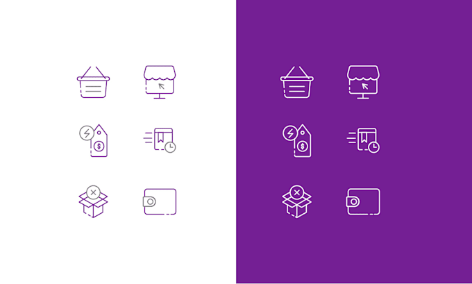Design custom ultra crisp vector line icons set by Hafeez452 | Fiverr