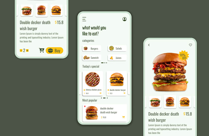 Design modern mobile application ui ux by Risal_ea | Fiverr