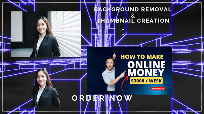 Do graphic designing, catchy thumbnail, background removal by ...
