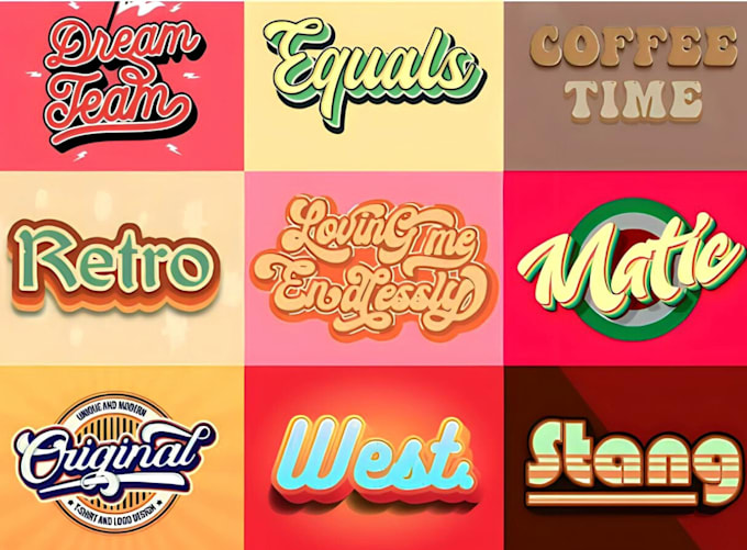 Design hand lettering,retro script ,wordmark or font logo for you by ...