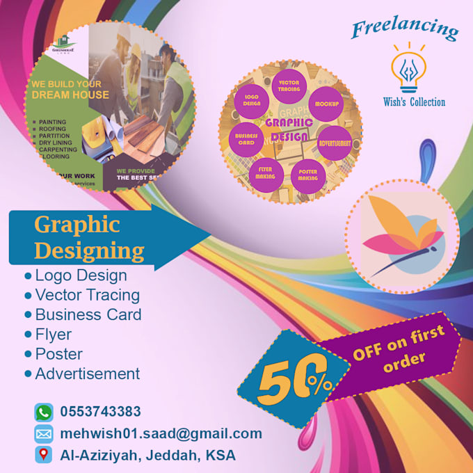 Create logo, posters, flyer and posts by Mehwish_saad | Fiverr