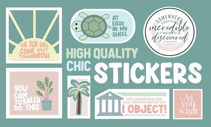 Create custom, high quality, chic sticker designs by Elizabethand22 ...