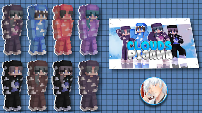 Create best custom minecraft skin packs by Valiancreates | Fiverr