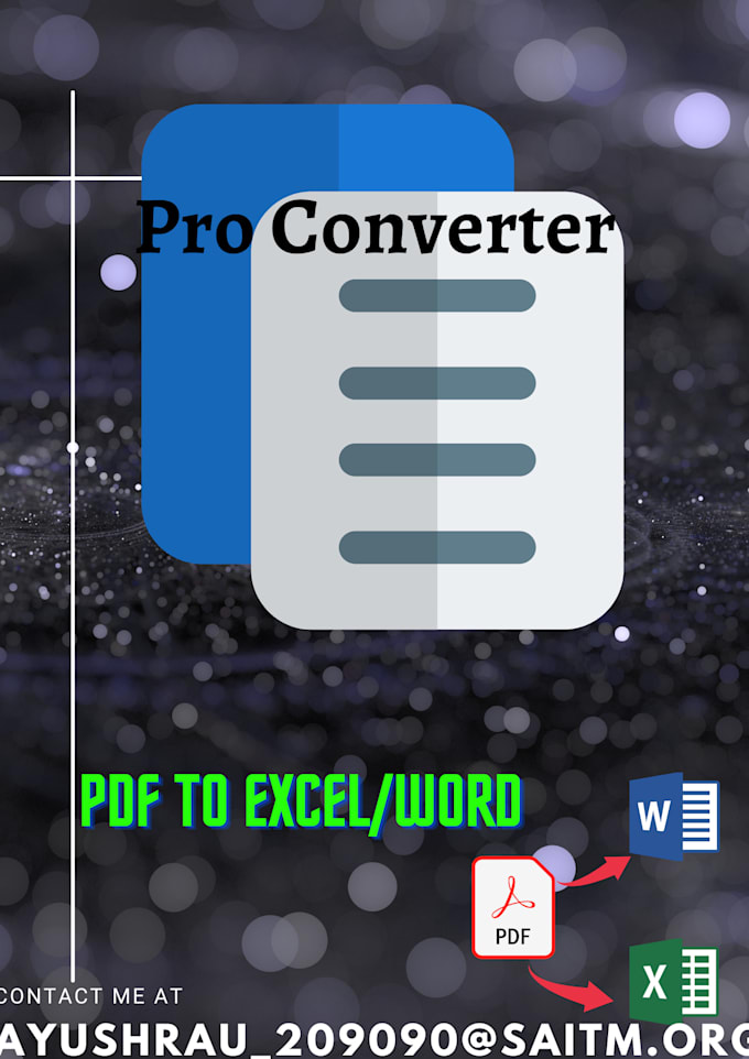 Do pdf to excel conversion by Excelerayush | Fiverr