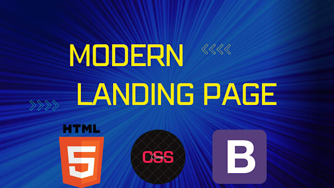 Landing page using bootstrap and html css website by Raoali227 | Fiverr