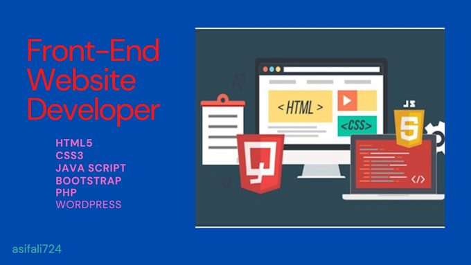 Be your front end designer and developer by Asifali724 | Fiverr