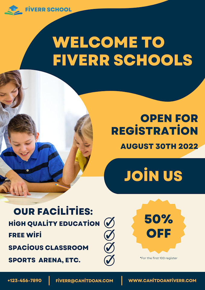 Design the flyers the way you want by Cahitdoan | Fiverr