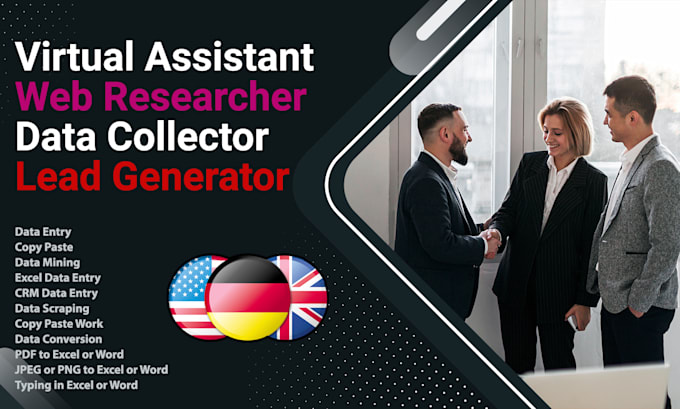 Work as a professional virtual assistant, researcher, data collector by ...