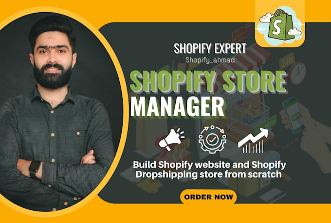 Manage shopify store, shopify manager by Shopify_ahmad | Fiverr