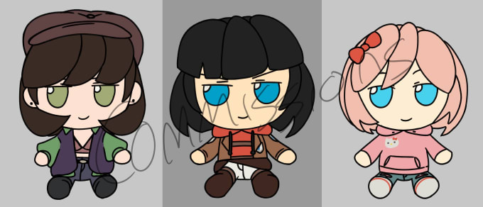 Draw you a fumo by Pipinca | Fiverr