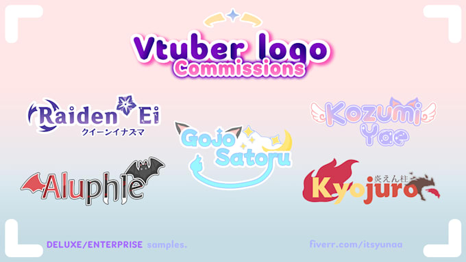 Create or design a logo for vtuber and streamer by Itsyunaa | Fiverr