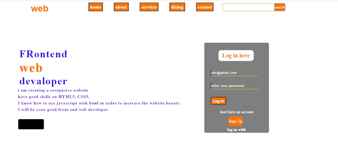 Do your frontend developer with html css js by Meer_usmankhan | Fiverr