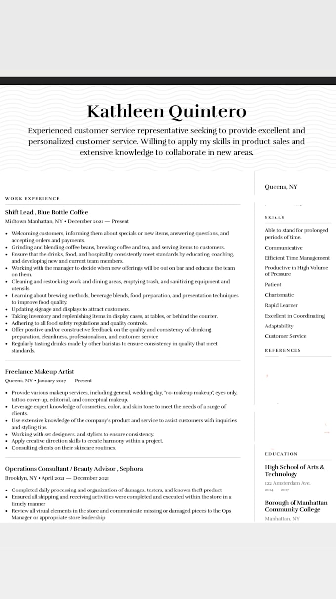 Rewrite and create professional resume and cover letter by ...