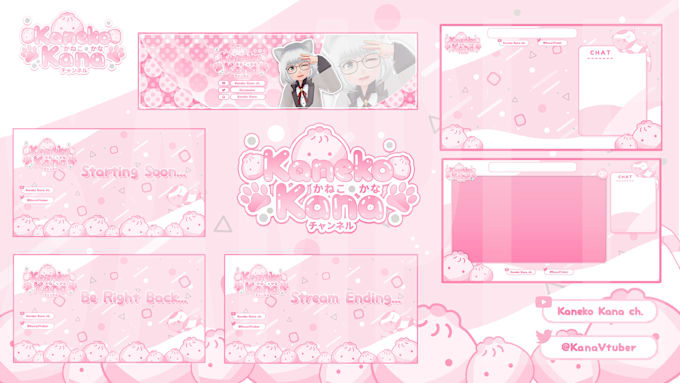 Make you nice vtuber streaming assets by Kana_kaneko | Fiverr