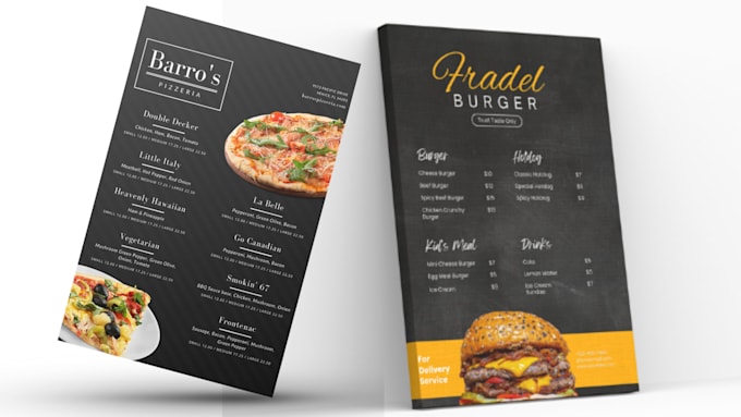 Design attractive eye catching menu card and flyer design by ...