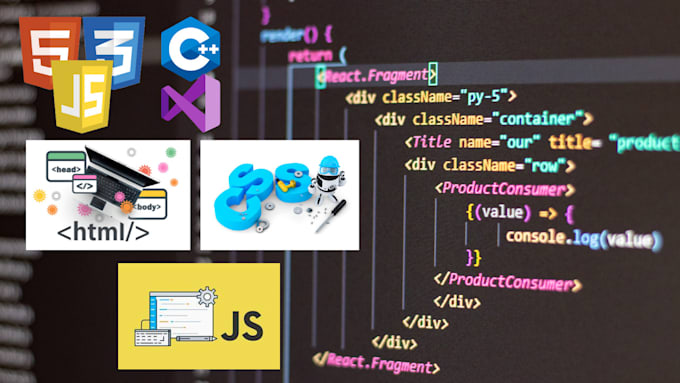 Develop professional website using react js node js bootstrap by ...