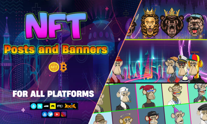 Create Unique And Awesome Nft Art Banner By Shehrbano411 Fiverr