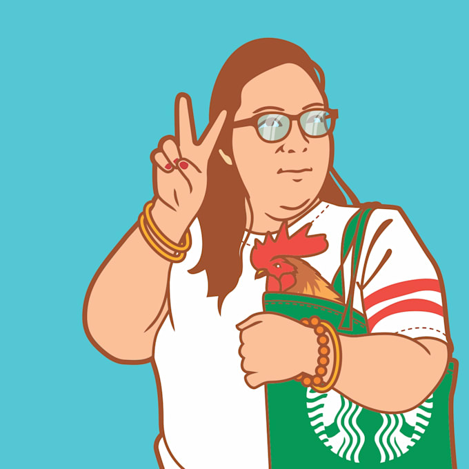 Make a good vector portrait illustration by Jutawan01 | Fiverr