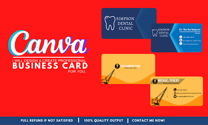 Create your personalized business cards using canva pro by Renzarviemc ...