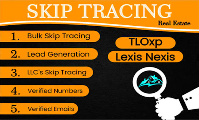 Offer best real estate skip tracing by tloxp skip trace llc by ...