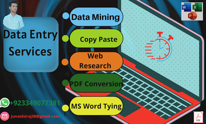 Data entry of any type, copy paste, data mining by Junaidsiraj | Fiverr