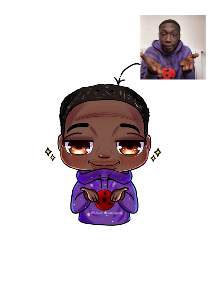 Draw cute chibi anime profile picture by Bouthaina9art | Fiverr