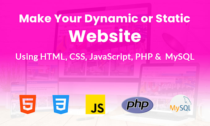 Make A Dynamic Or Static Website Using Php And Mysql By Raj711410 Fiverr 8374
