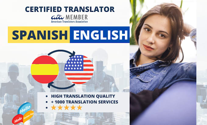 Translate english to espanish and vice versa by Chelseaortega_1 | Fiverr