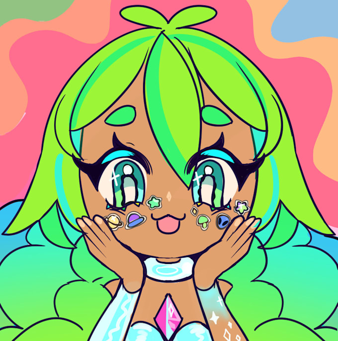 Draw you a character icon in a cute anime style by Grassvt | Fiverr
